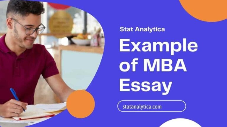 Best Ever Example of MBA Essay to Help You in Admission - StatAnalytica