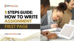5 Steps Guide On How To Write Assignment First Page