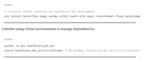 AI Healthcare Bot System Using Python in 2025